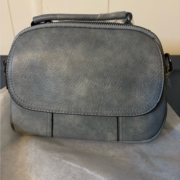 Bags | Slate Gray Crossbody Bag With Multiple Straps Inside And Dust ...